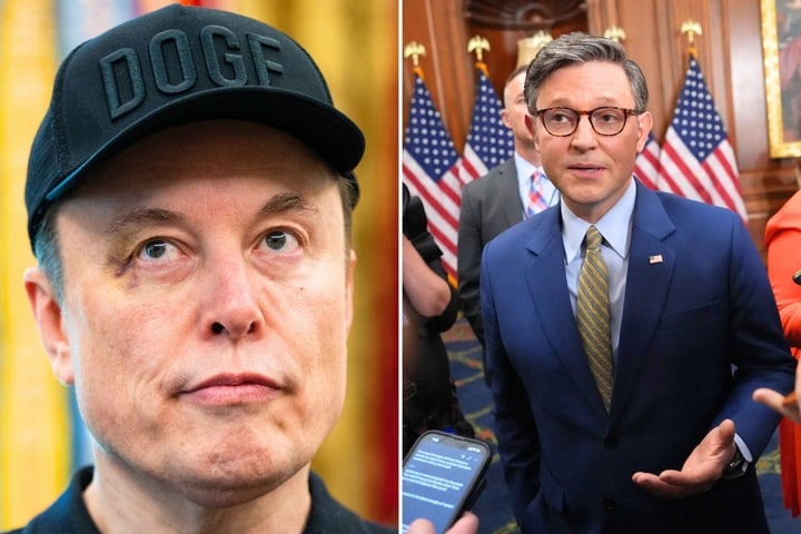 Mike Johnson says Elon Musk is ghosting him over "Big, Beautiful Bill ...