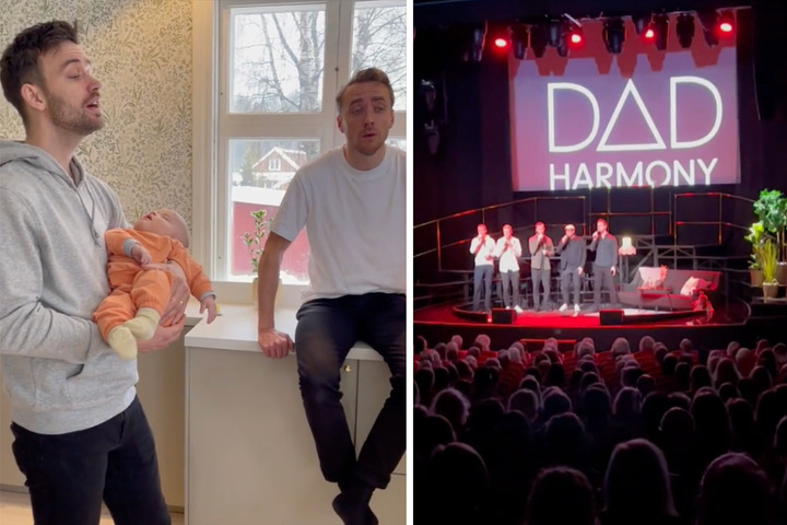 Singing dads take the internet by storm with viral Dad Harmony videos