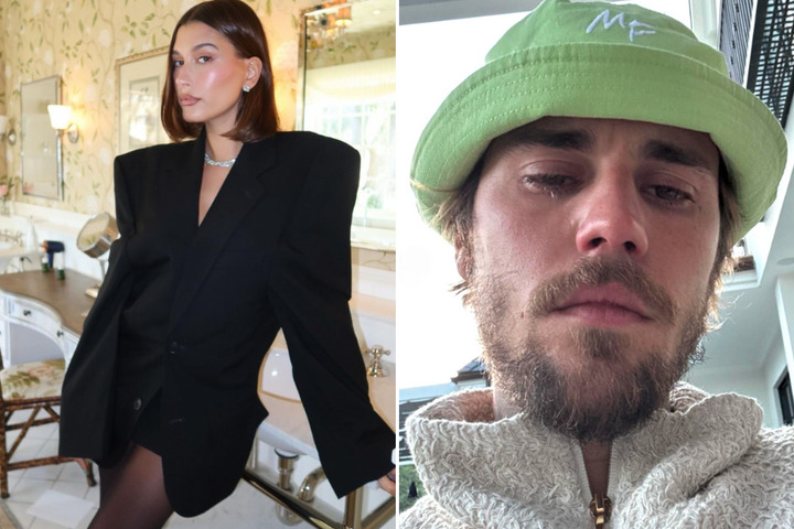 Hailey Bieber Responds To Justin S Cryptic Crying Selfies
