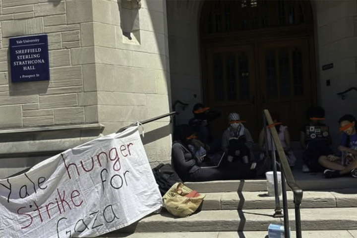 Yale students launch hunger strike for Gaza: "We reject our university ...