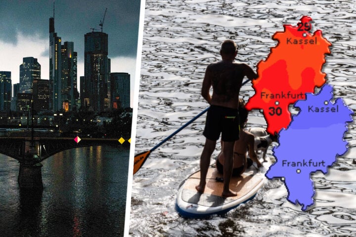 Wettervorhersage für Frankfurt und Hessen: Erst große Hitze, dann kommen Gewitter und Starkregen ...