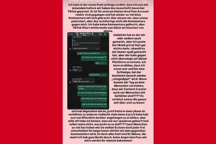 Greta Engelfried reagiert auf Hasskommentare: 'Lasst Menschen so viel Sex haben, wie sie wollen!'