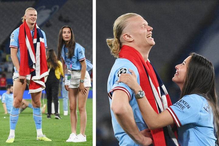 Erling Haaland zeigt Freundin Isabel Hausgang Johansen nach Champions ...