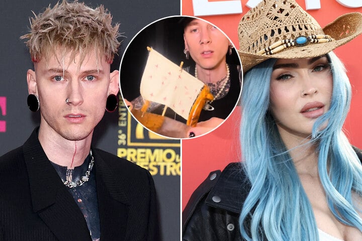 Megan Fox's ex-fiancé Machine Gun Kelly creates handmade masterpiece ...