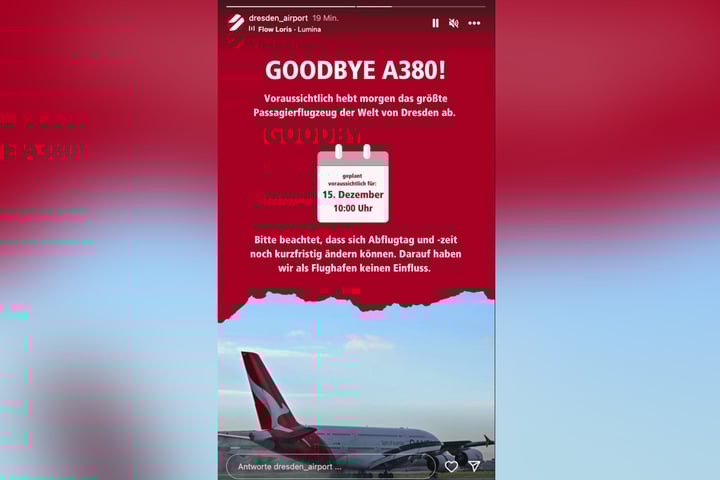 Airbus A380 in Dresden: Größtes Passagierflugzeug der Welt hebt ab!