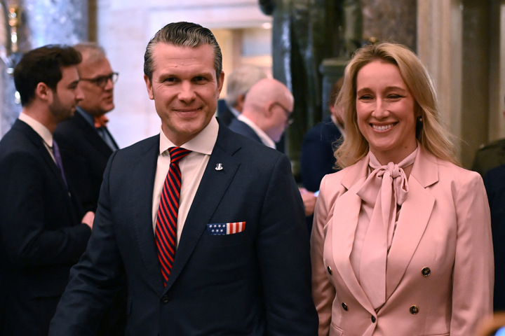 Hegseth slammed for bringing wife along to secret security meetings