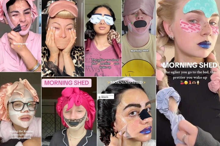 What is the "morning shed" that beauty TikTokers won't stop posting about?