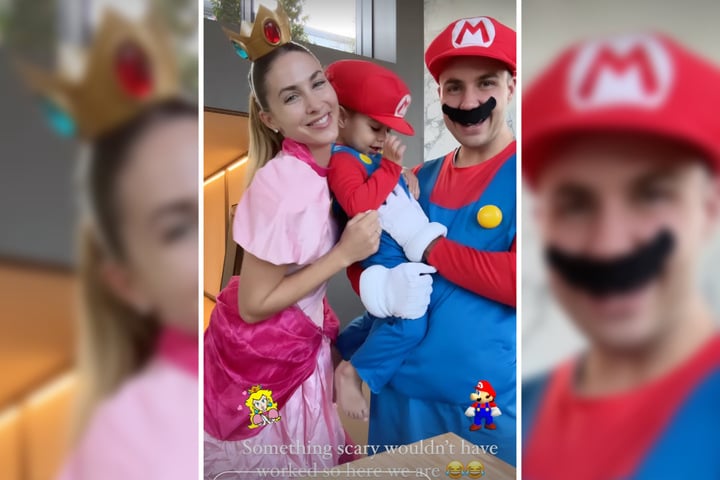 Mario Götze und Sohn als süße "Super-Marios", doch als was geht Frau ...
