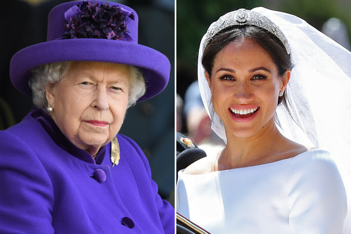 During the wedding: Meghan Markle is said to have upset the Queen with ...