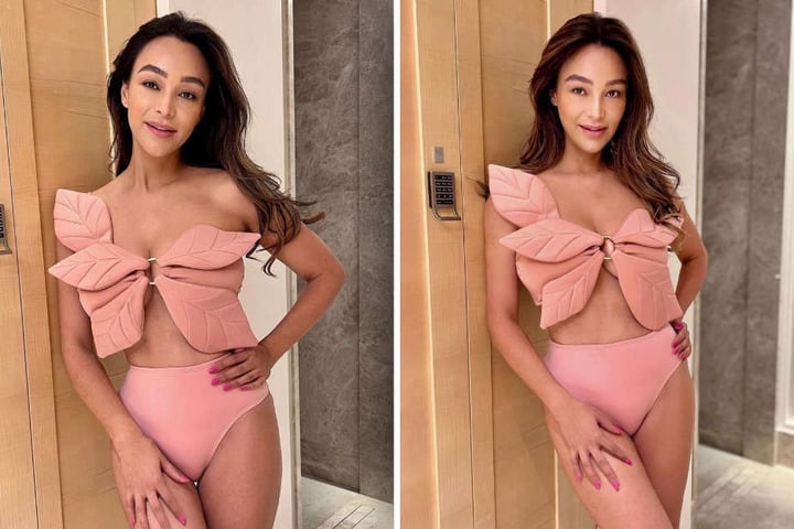 Verona Pooth fliegt mit Franjo "auf die andere Seite der Welt": Doch ihr Bikini spaltet das Netz