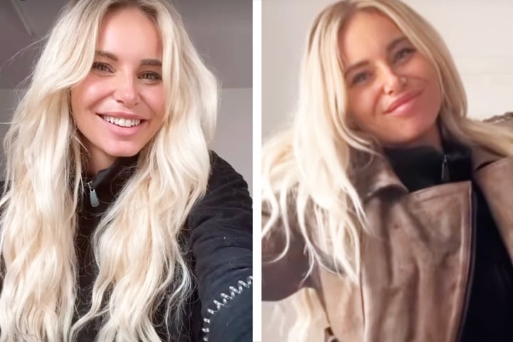 Reality-Girl Franziska Temme lächelt breit und meint: "Der Popo muss ...