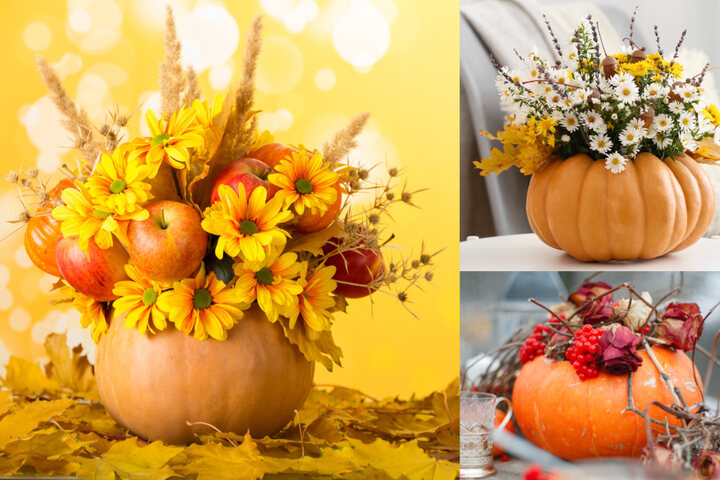 Kürbisvase DIY: Einfache Bastelanleitung