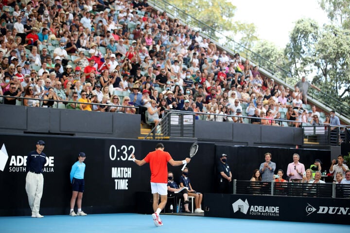 Thousands of spectators attend Australian tennis tournament despite ...