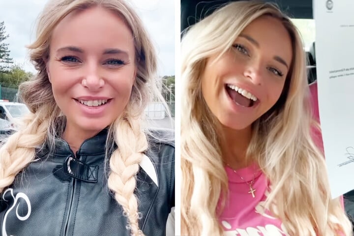 Reality-Girl Franziska Temme besteht wichtige Prüfung und hat Botschaft ...