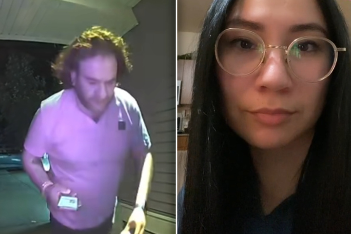 Frau weiß nicht, was sie nachts getan hat: Was sie auf Türvideo sieht ...