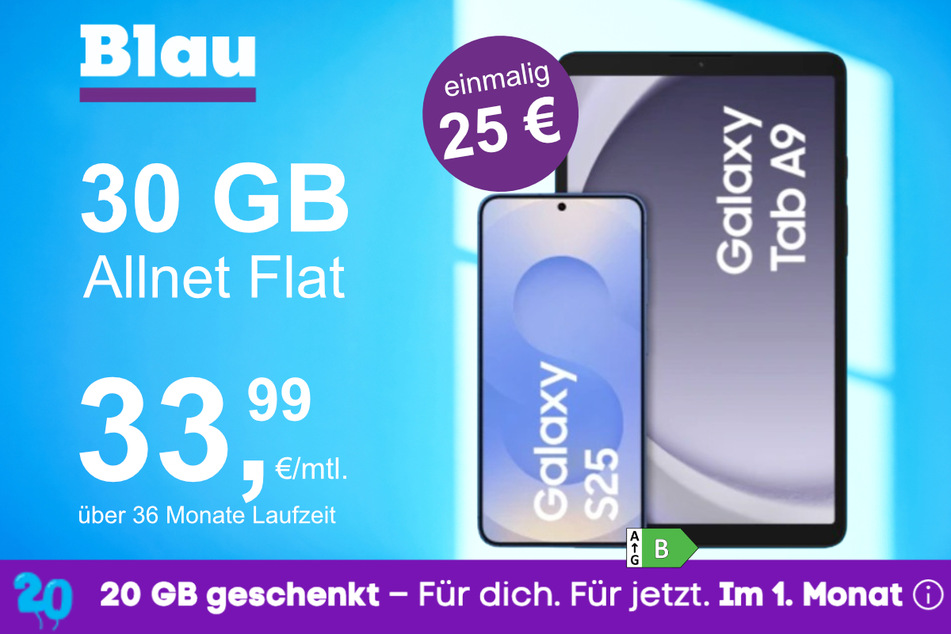 Samsung Galaxy A56 5G inkl. kostenlosem Galaxy Tab A9 für nur 19,99 ...