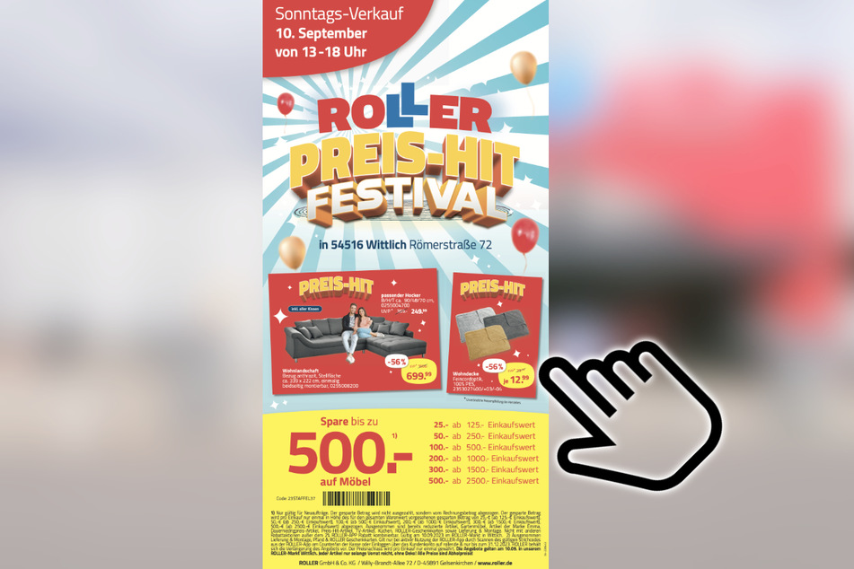 Diese Küche wird bei Roller am Sonntag (10.9.) zum Hammerpreis abgegeben